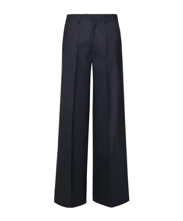 P.a.r.o.s.h Virgin Wool Straight-leg Trousers - Black