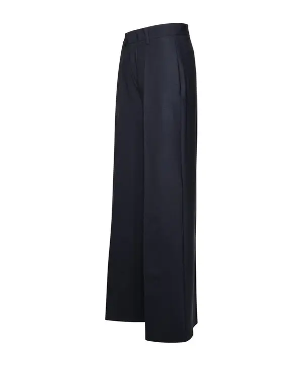 P.a.r.o.s.h Virgin Wool Straight-leg Trousers - Black