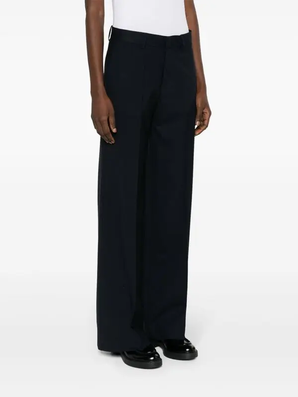 P.a.r.o.s.h Virgin Wool Straight-leg Trousers - Black