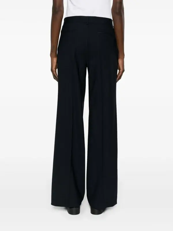 P.a.r.o.s.h Virgin Wool Straight-leg Trousers - Black