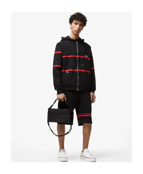 Gcds Low Logo Band Zip-up Hoodie