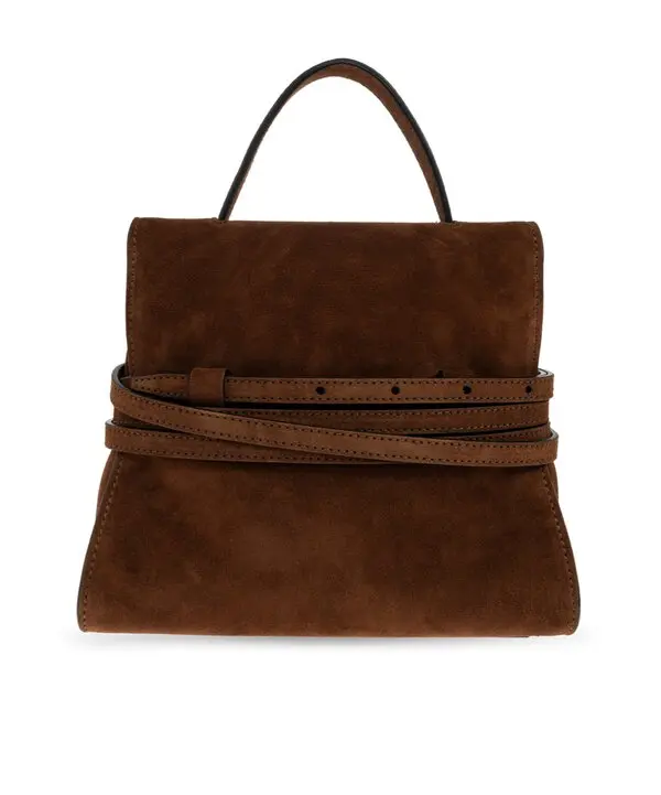 Moschino Detailed Top Handle Handbag - Brown