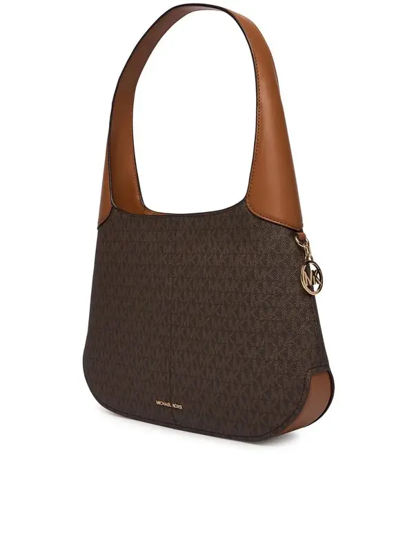 Michael Kors Logo Zipper Shoulder Bag