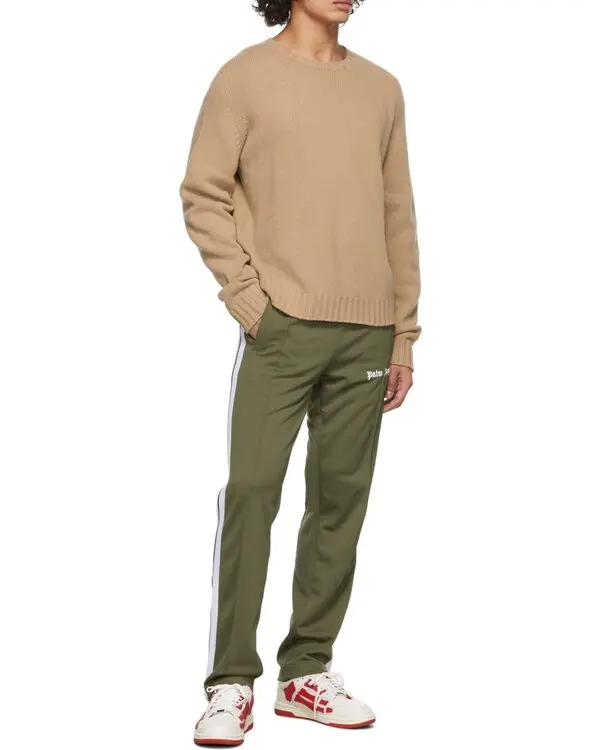 Palm Angels Logo Intarsia Knitted Jumper - Nude