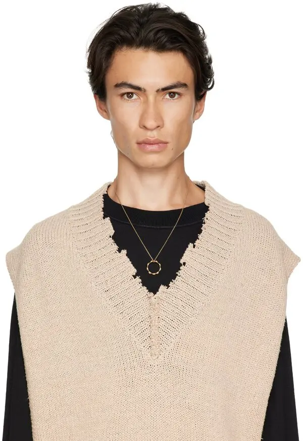 MAISON MARGIELA Sterling Silver Cable Necklace - Yellow