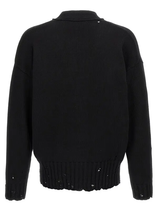 Marni V-neck Distressed Cardigan