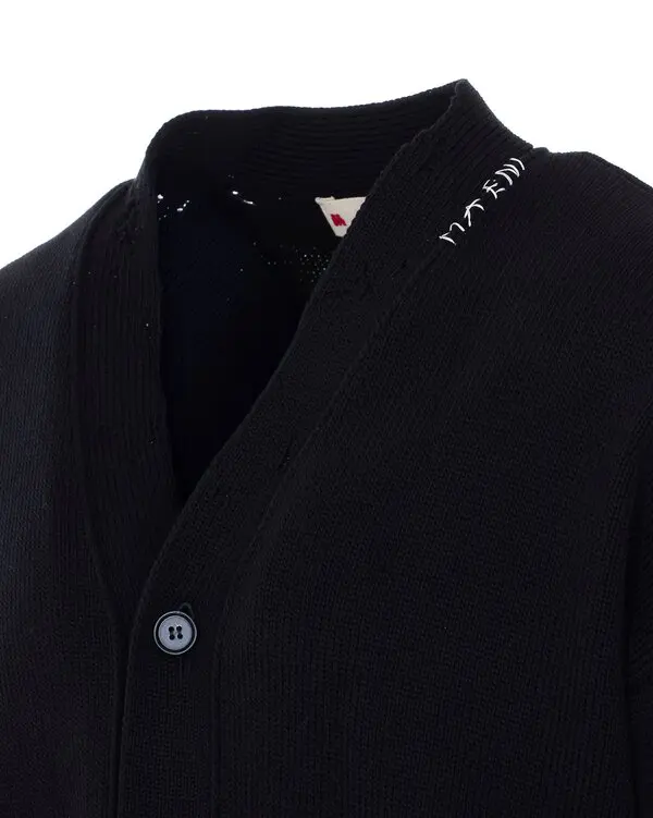 Marni V-neck Distressed Cardigan