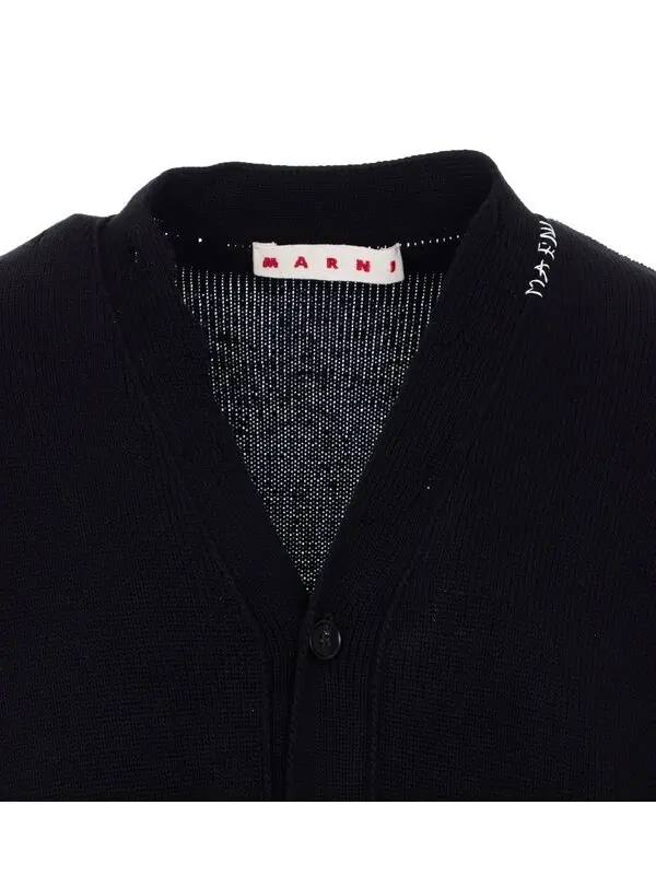 Marni V-neck Distressed Cardigan