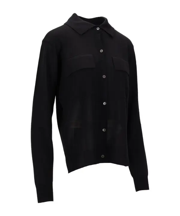 P.a.r.o.s.h Buttoned Collared Cardigan - Black
