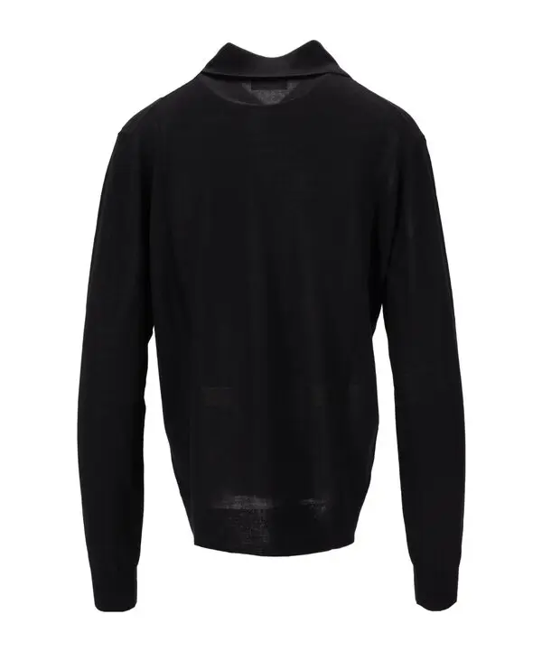 P.a.r.o.s.h Buttoned Collared Cardigan - Black