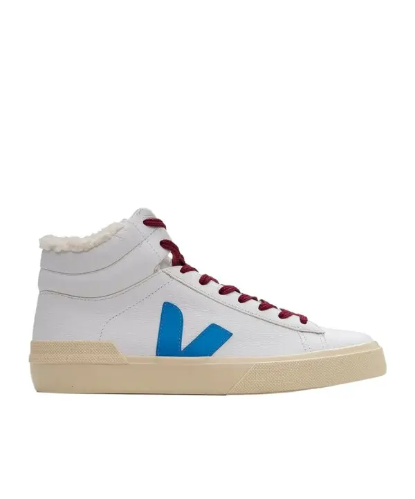VEJA Leather High Top Sneakers With Logo Detailing