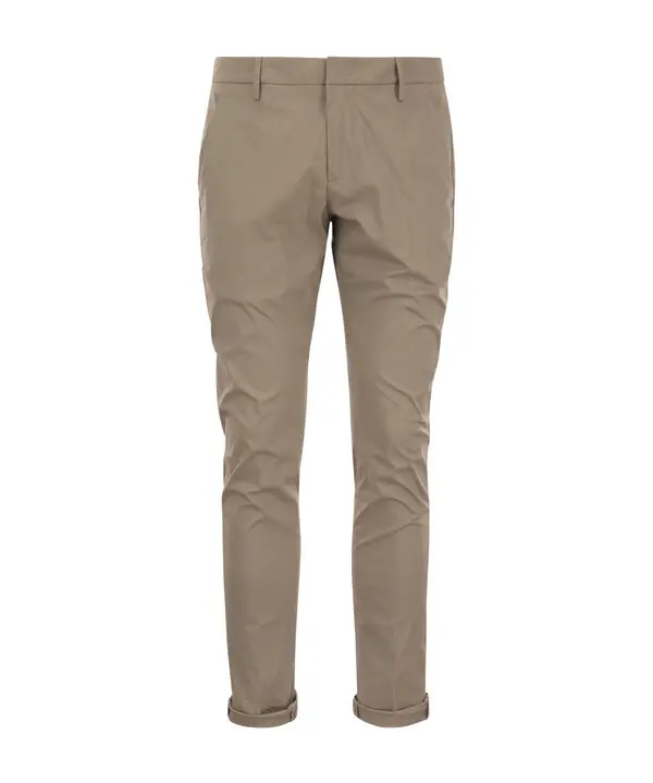DONDUP Mid-rise Straight Leg Trousers - Gray