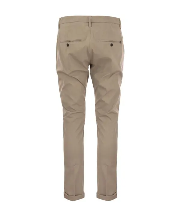 DONDUP Mid-rise Straight Leg Trousers - Gray