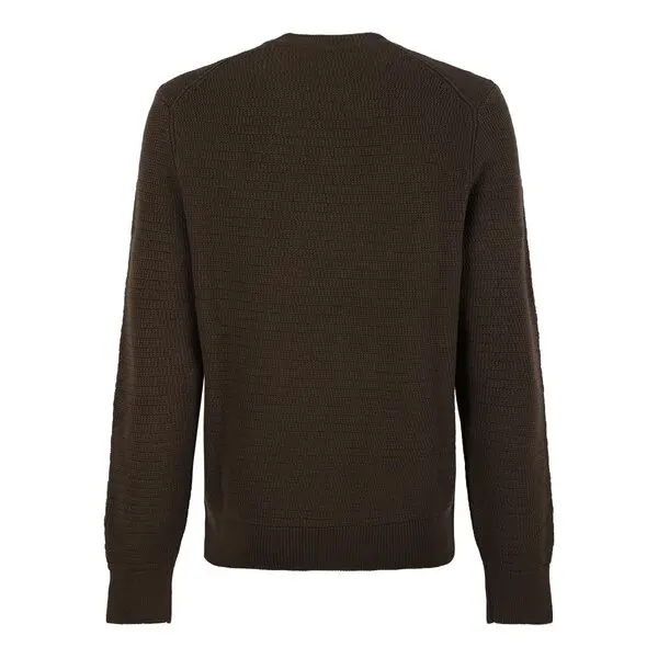 Hugo Boss Textured Crew Neck Long Sleeve Sweater