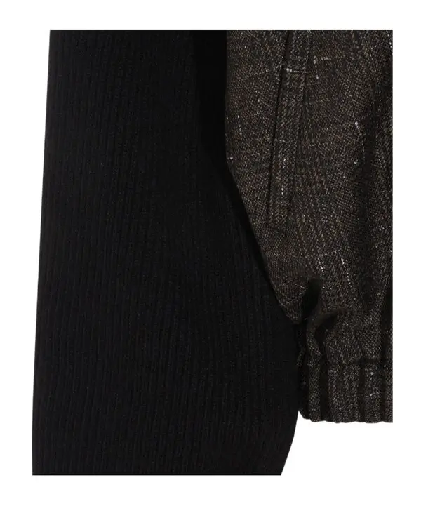 Fabiana Filippi Plaid Zip Jacket - Black
