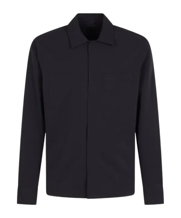 Herno Seer-crease Shirt - Black