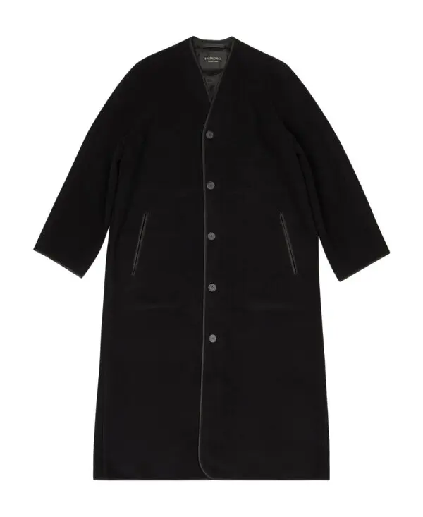 Balenciaga V-neck Single-breasted Coat