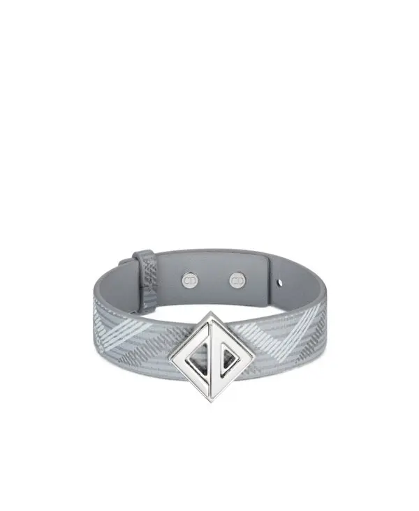Dior Cd Diamond Canvas Bracelet - Gray