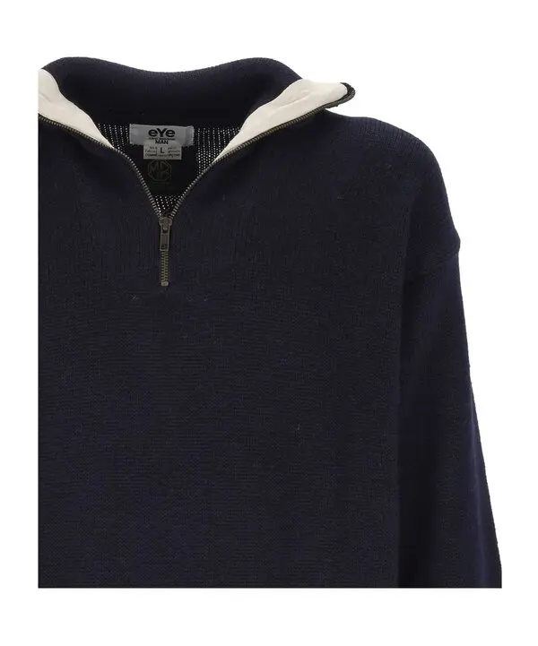 Junya Watanabe Embroidered Eagle Half-zip Jumper