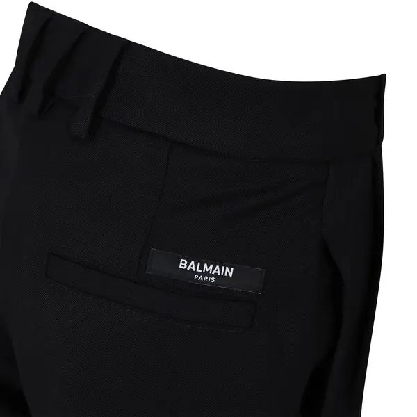 Balmain Pleated Wool Shorts