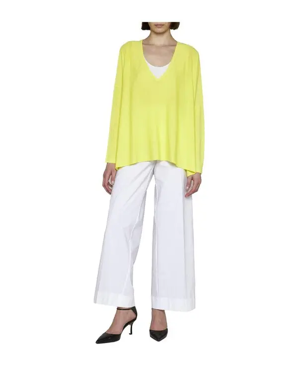 P.a.r.o.s.h Drop Shoulder V-neck Jumper