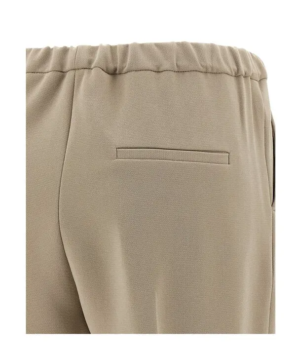Alberto Biani Elasticated Pleat Trousers - Beige