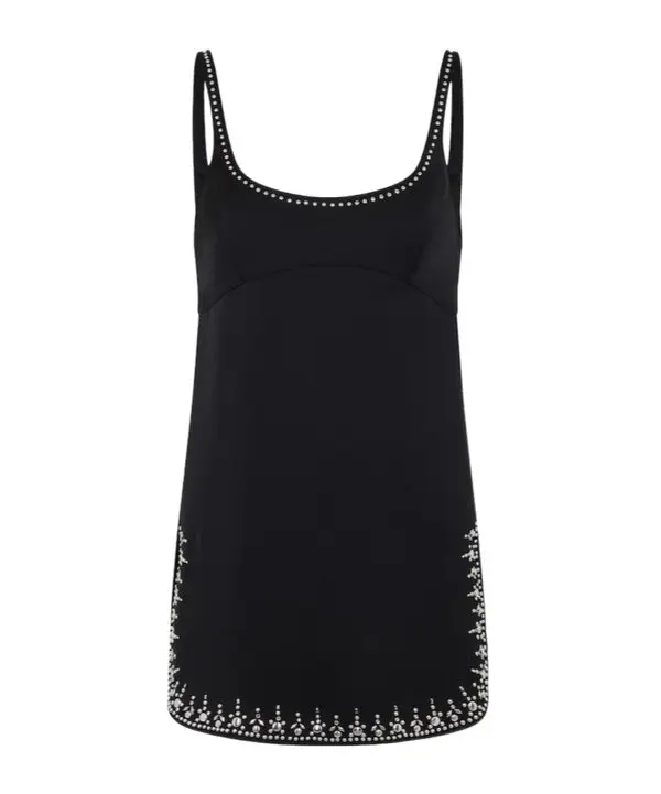 Rabanne Embellished Sleeveless Top - Black