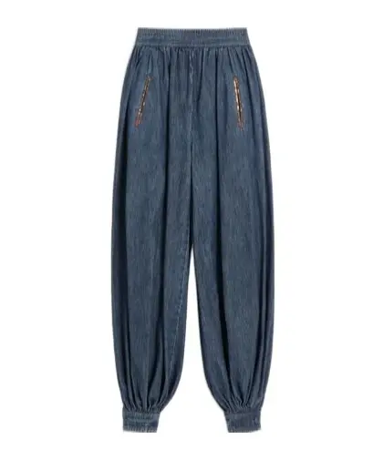 Valentino Garavani Chambray Pleated Jeans