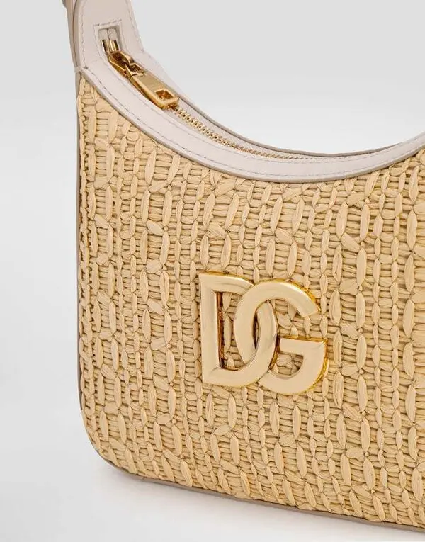 Dolce & Gabbana Woven Shoulder Bag - Beige