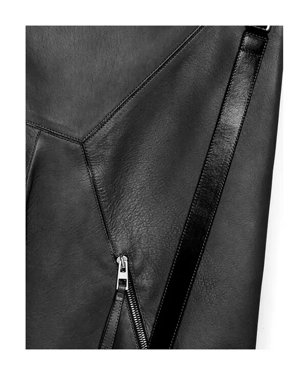 Loewe Nappa Leather Asymmetrical Seam Trousers