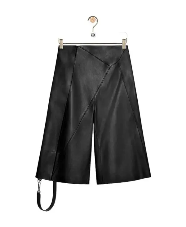 Loewe Nappa Leather Asymmetrical Seam Trousers - No
