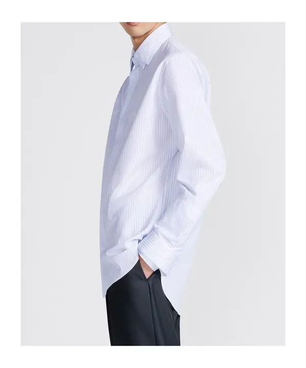 Dior Striped Collared Long-sleeve Shirt