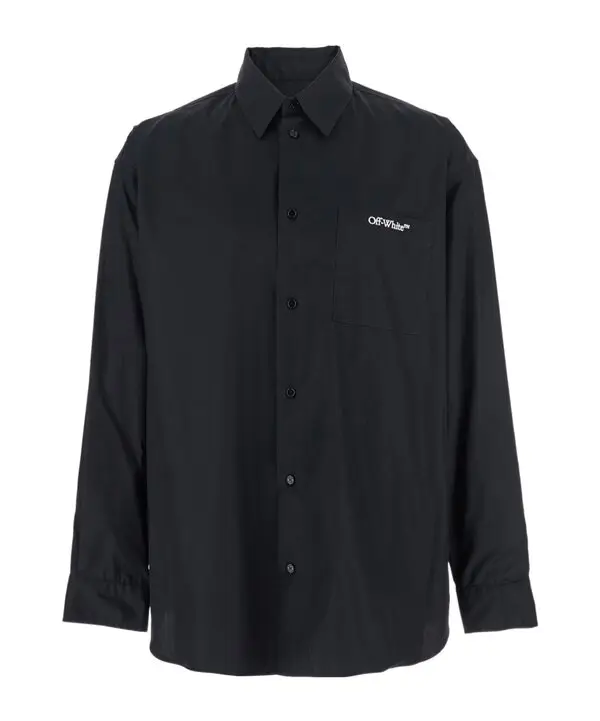 Off-White Brush Arrow Printed Oversized Shirt