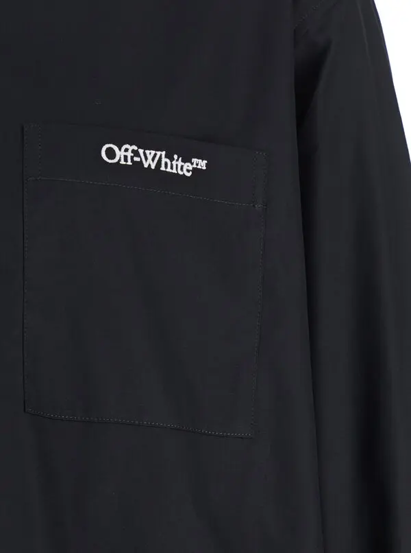 Off-White Brush Arrow Printed Oversized Shirt