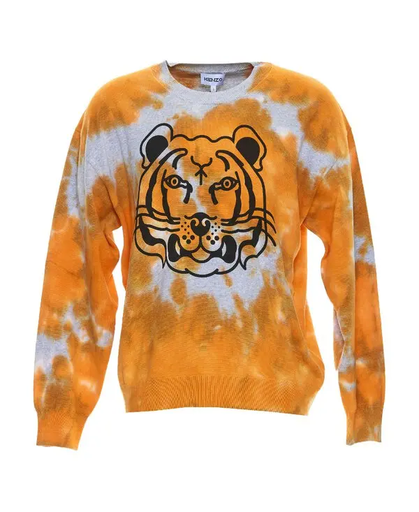 Kenzo Tiger Tie-dye Sweatshirt - Orange