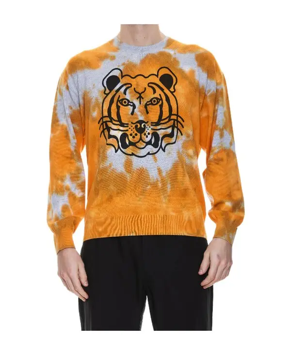 Kenzo Tiger Tie-dye Sweatshirt - Orange