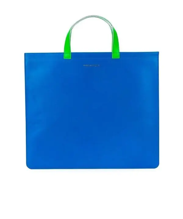 Comme Des Garçons Logo Tote Bag - Blue