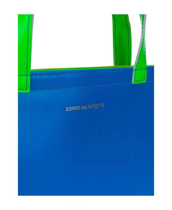 Comme Des Garçons Logo Tote Bag - Blue