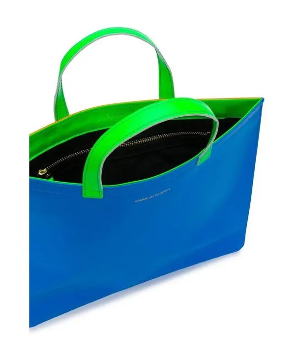 Comme Des Garçons Logo Tote Bag - Blue