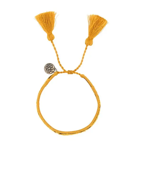 Prada Two-tone Tasseled Bracelet - Yellow