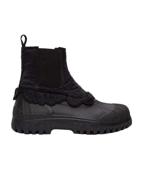 Cecilie Bahnsen Embroidered Paneled Ankle Boots