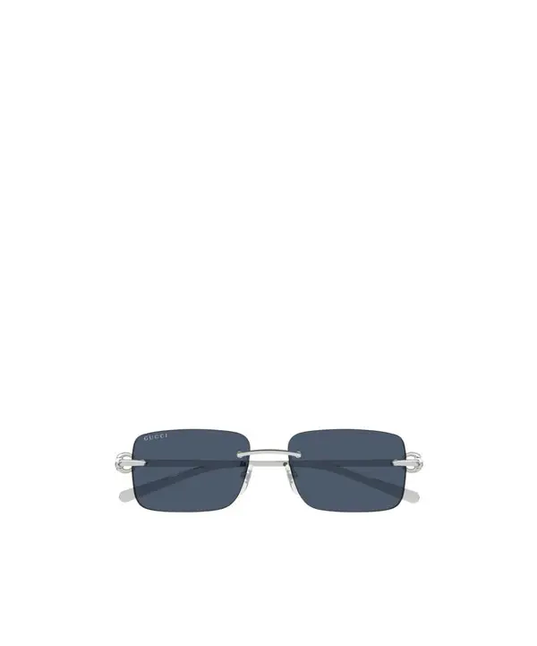 Gucci Rectangular Frame Sunglasses - Sliver
