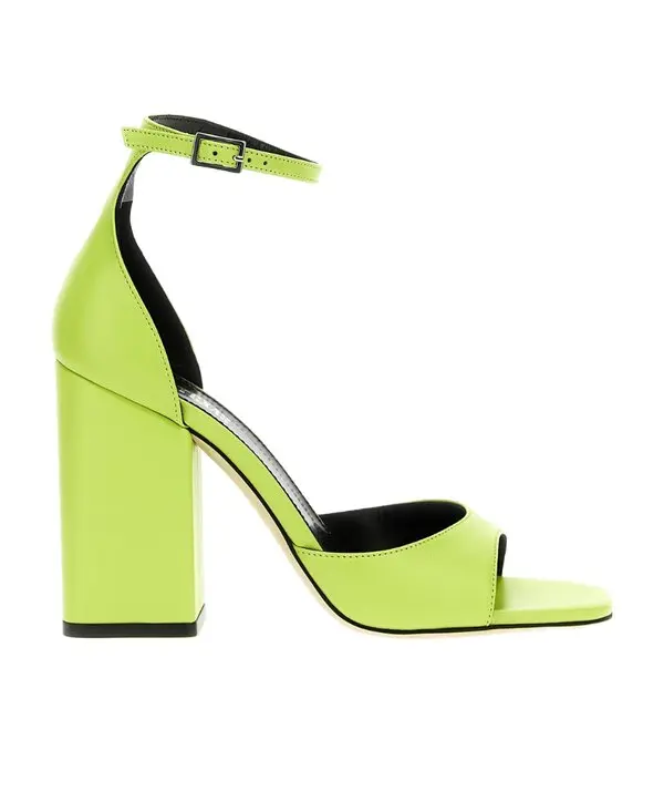 Paris Texas Fiona Block Heel Sandals - Green