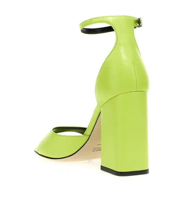 Paris Texas Fiona Block Heel Sandals - Green