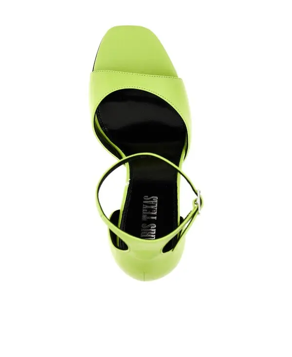 Paris Texas Fiona Block Heel Sandals - Green