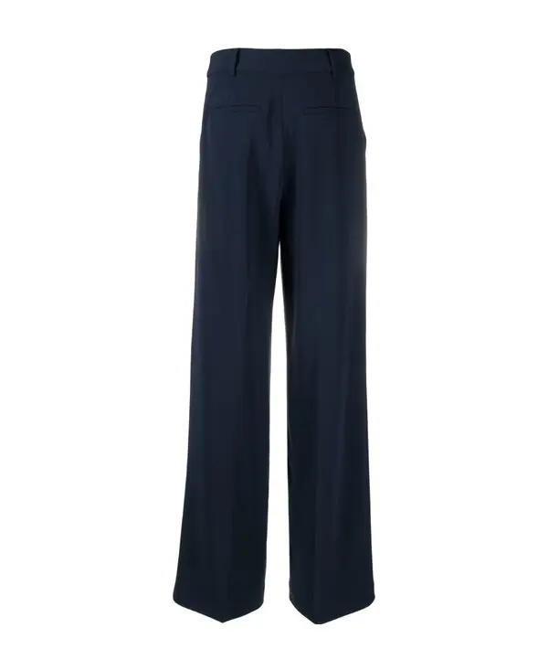 Michael Kors Wide-leg Crepe Pants - Black