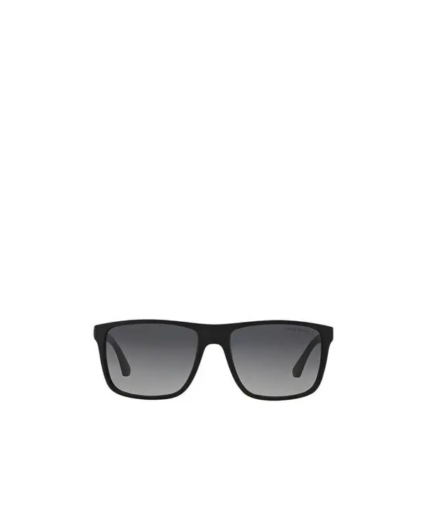 Emporio Armani Rectangle Logo Sunglasses - Black