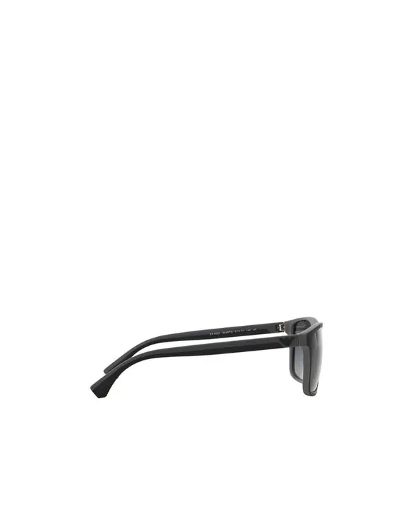 Emporio Armani Rectangle Logo Sunglasses - Black