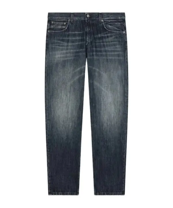 DONDUP Straight Leg Jeans With Classic Five Pockets - Black