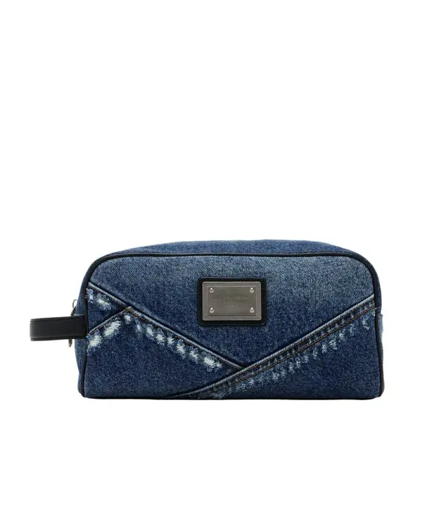 Dolce & Gabbana Dolce Gabbana Zip-around Make Up Bag - Blue
